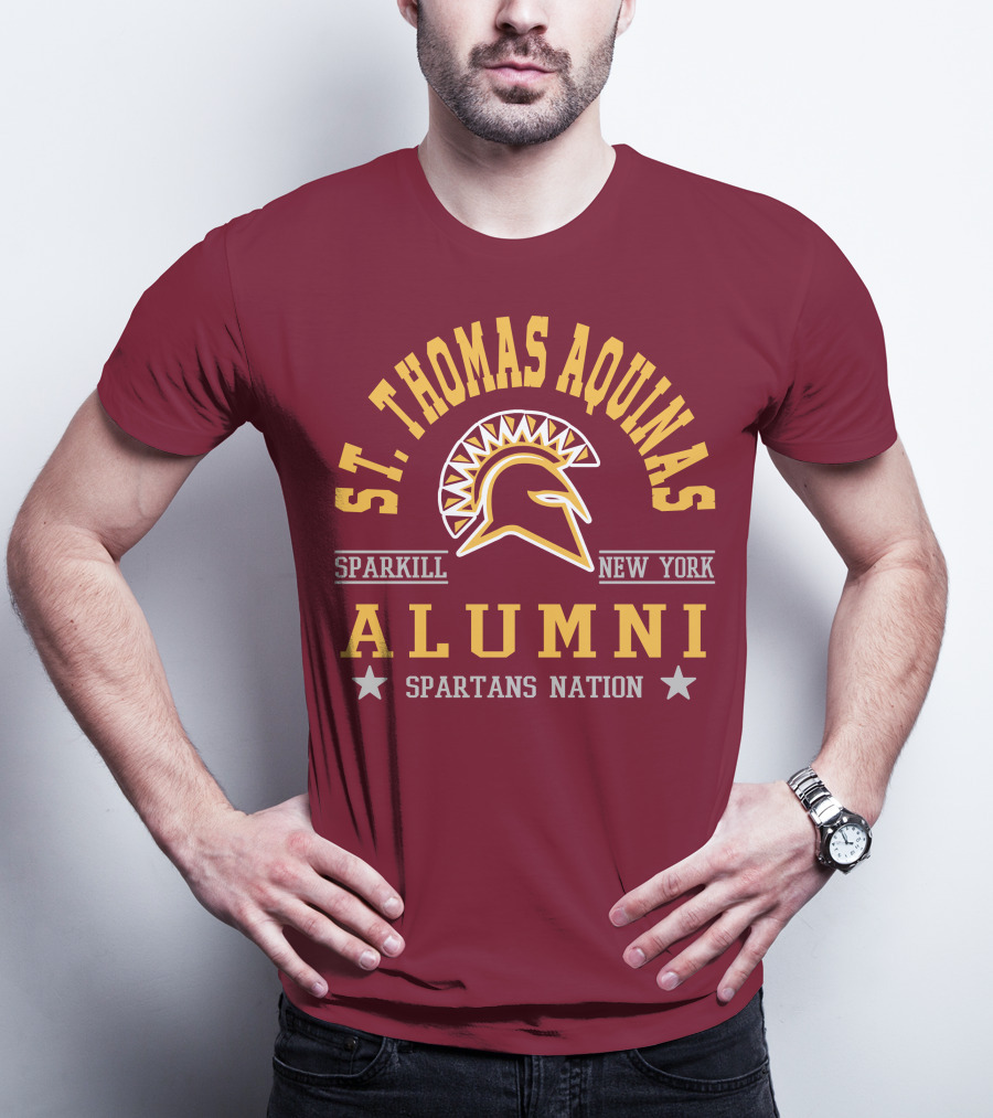 St Thomas Aquinas Sparkill New York Spartans Nation Alumni T-Shirt