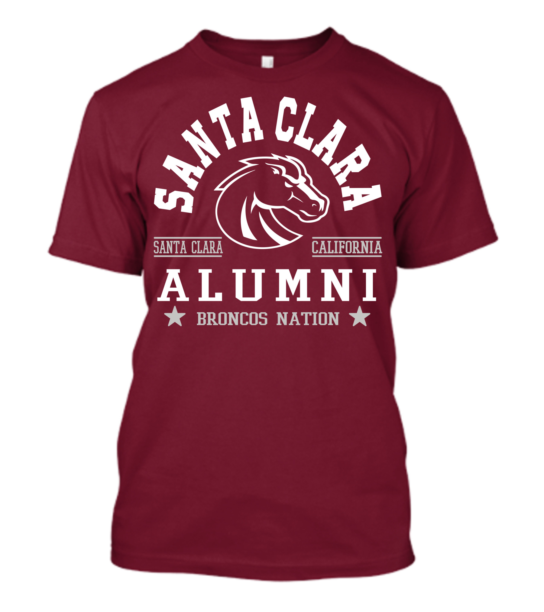 Santa Clara Alumni California Broncos Nation T-Shirt