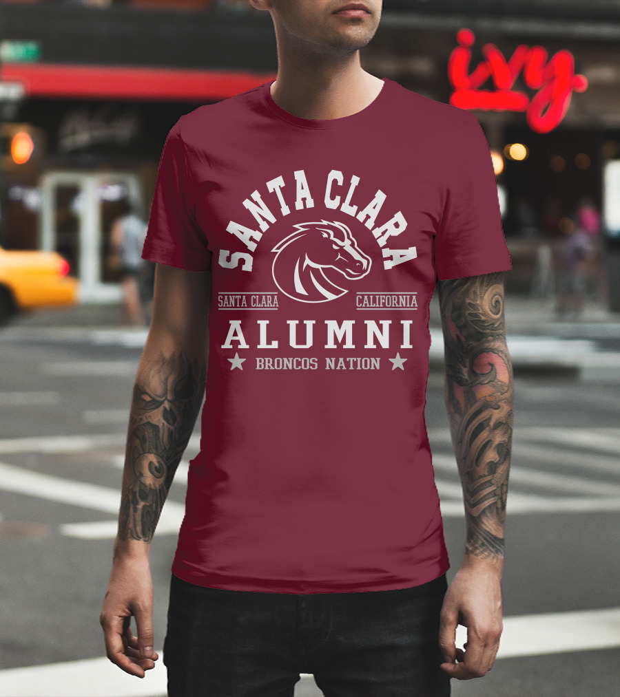Santa Clara Alumni California Broncos Nation T-Shirt