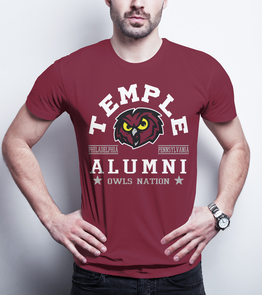 Temple Alumni Owls Nation Philadelphia Pennsylvania T-Shirt