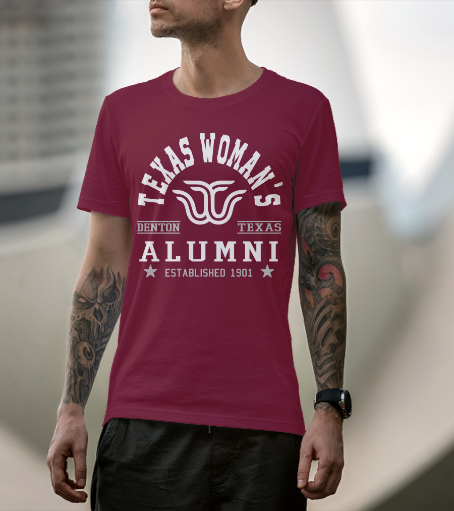 Texas Woman's University Alumni Denton Texas Established 1901 T-Shirt