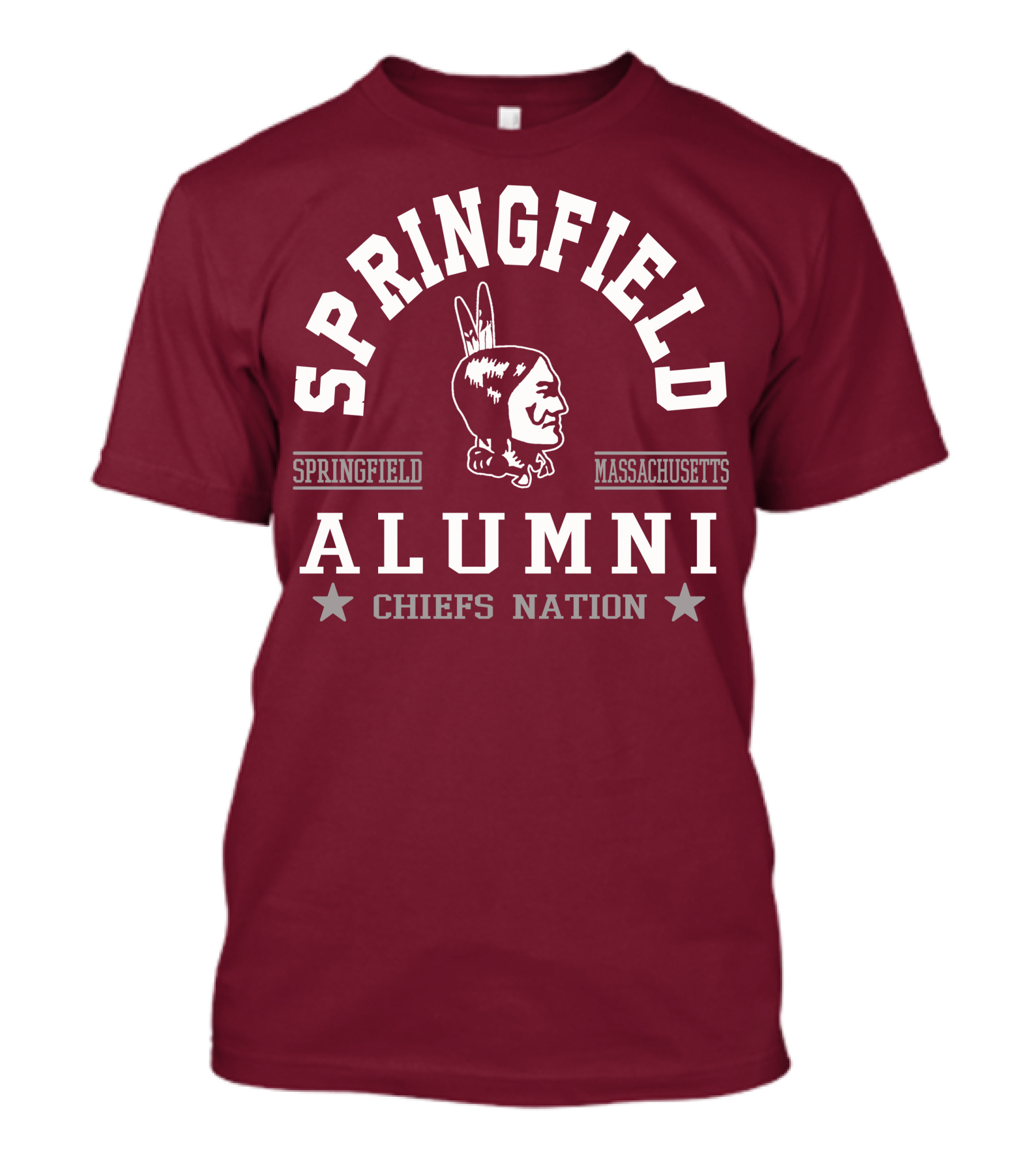 Springfield Massachusetts Alumni Chiefs Nation T-Shirt