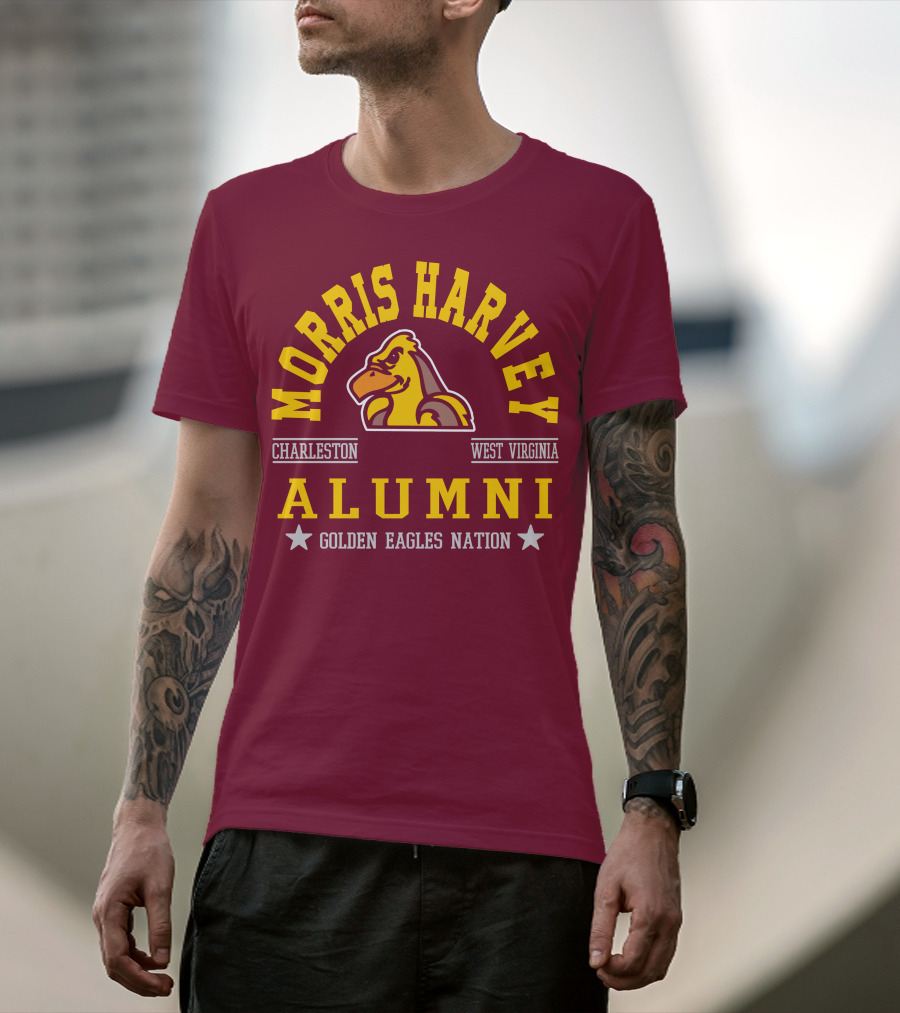 Morris Harvey College Alumni Charleston West Virginia Golden Eagles Nation T-Shirt