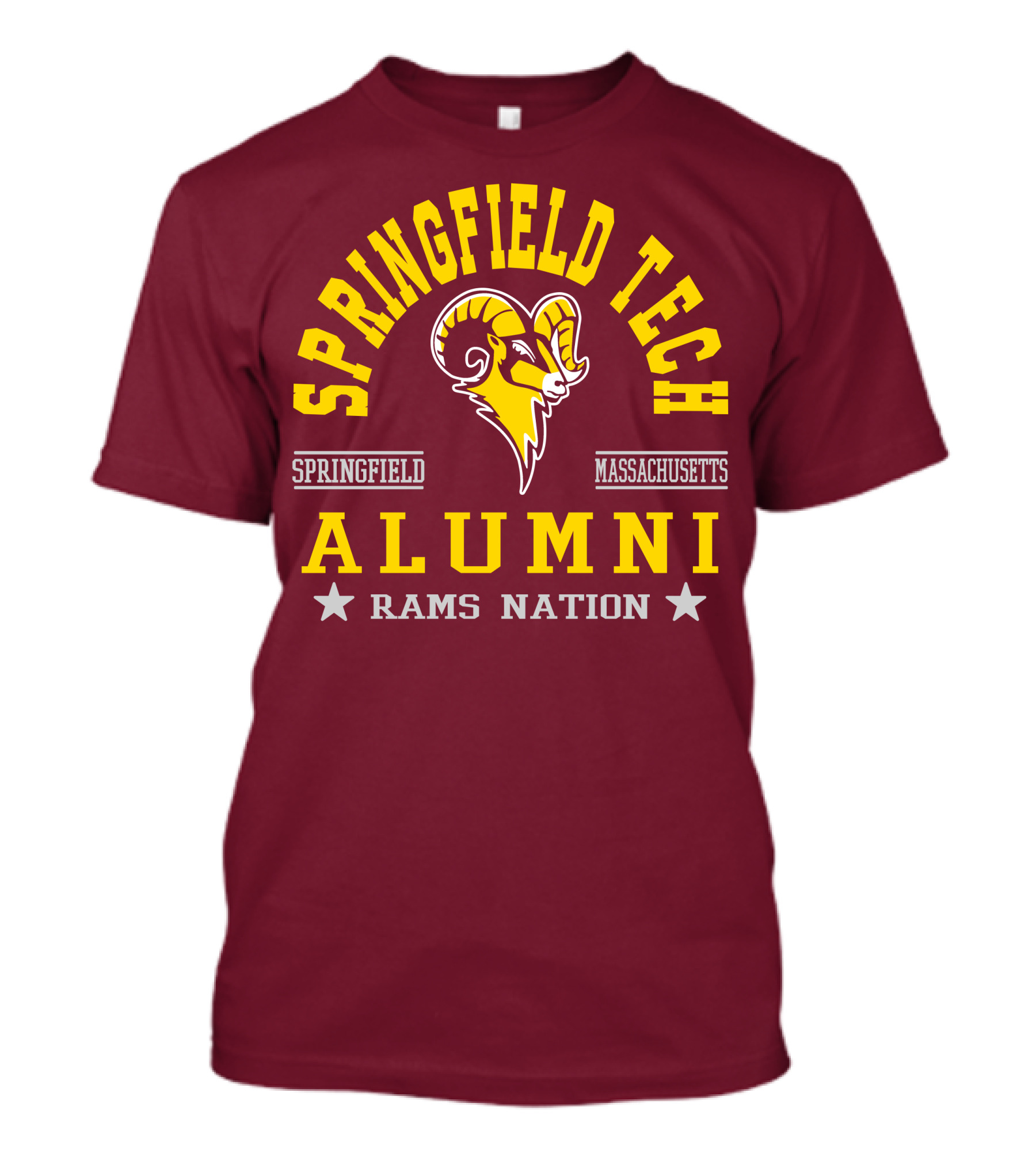 Springfield Tech Alumni Rams Nation Springfield Massachusetts T-Shirt