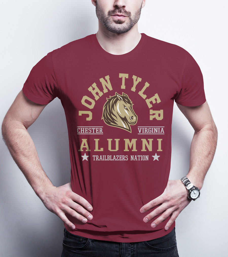 John Tyler Chester Virginia Alumni Trailblazers Nation T-Shirt