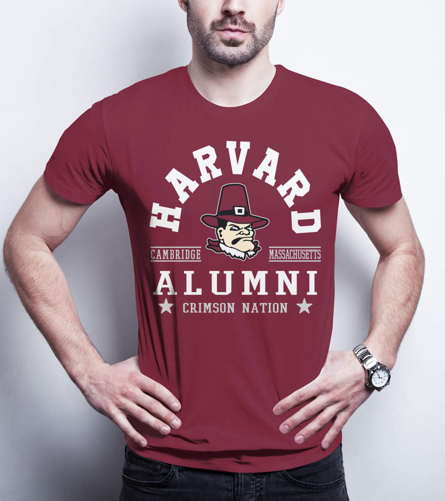 Harvard Alumni Cambridge Massachusetts Crimson Nation T-Shirt