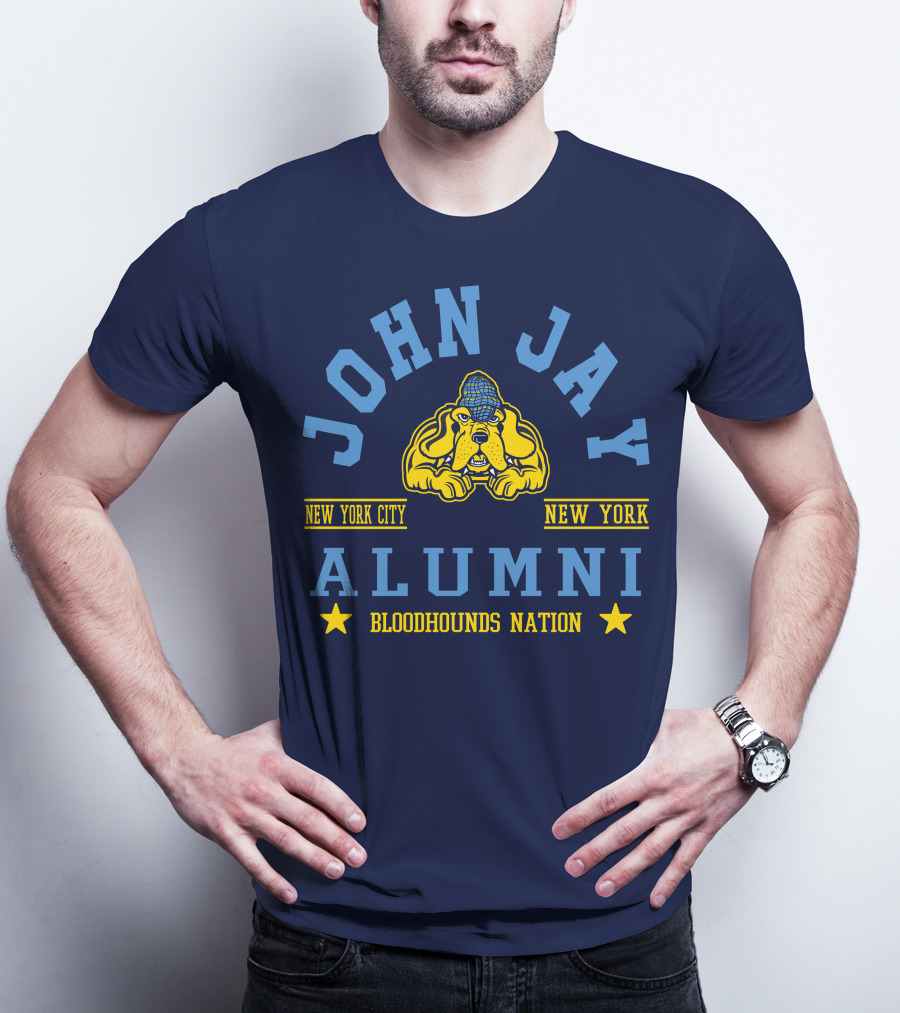 John Jay College Alumni Bloodhounds Nation New York City New York T-Shirt