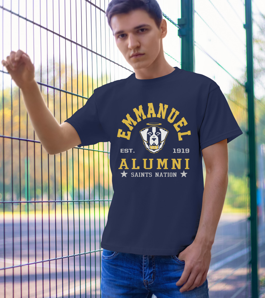 EMMANUEL Alumni EST. 1919 Saints Nation T-Shirt