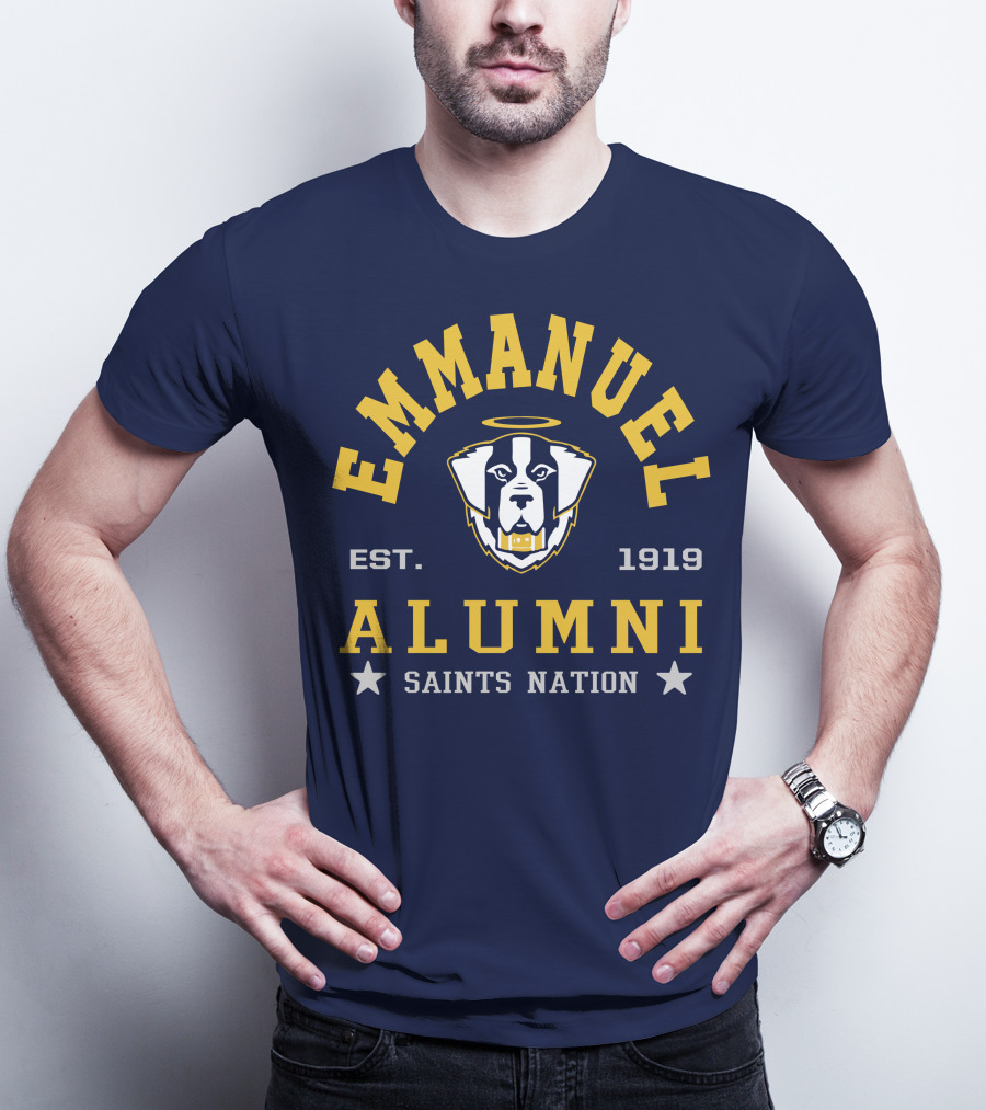 EMMANUEL Alumni EST. 1919 Saints Nation T-Shirt
