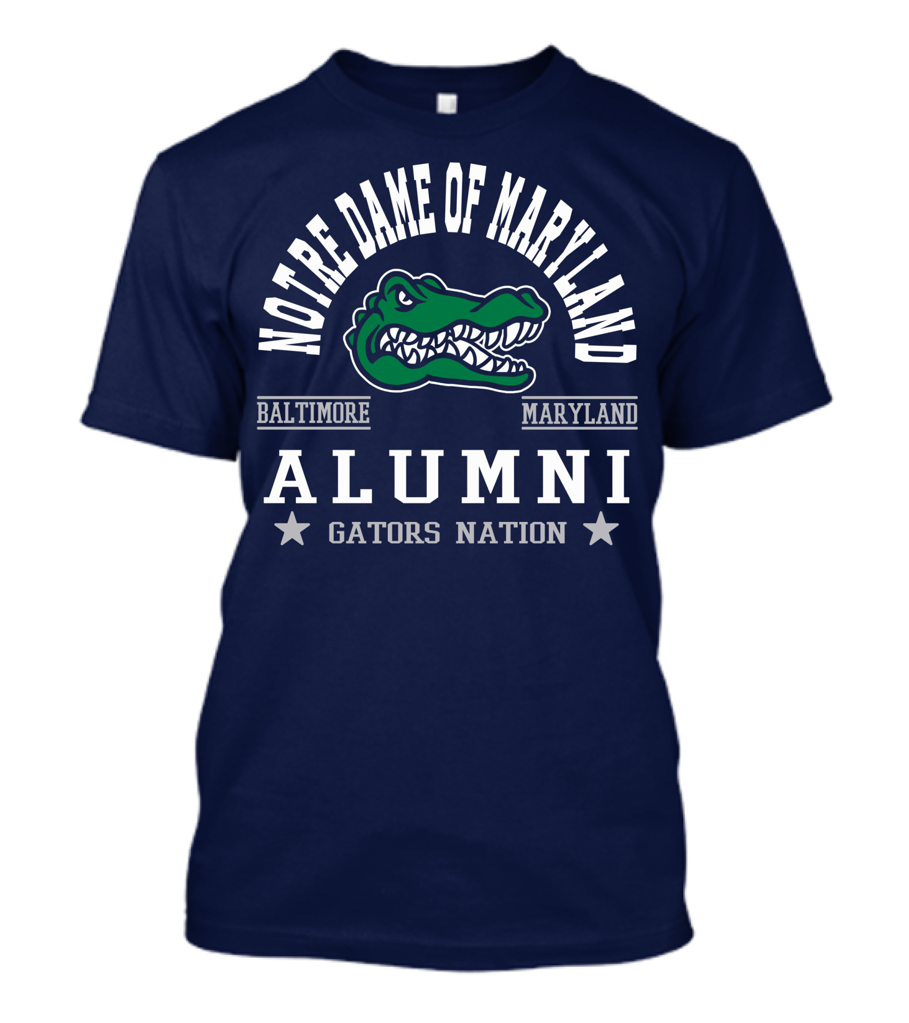 Notre Dame Of Maryland Alumni Baltimore Maryland Gators Nation T-Shirt