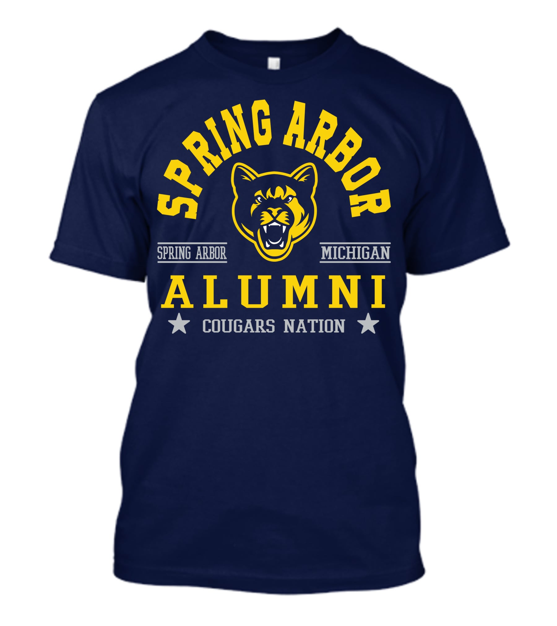 Spring Arbor Michigan Alumni Cougars Nation T-Shirt