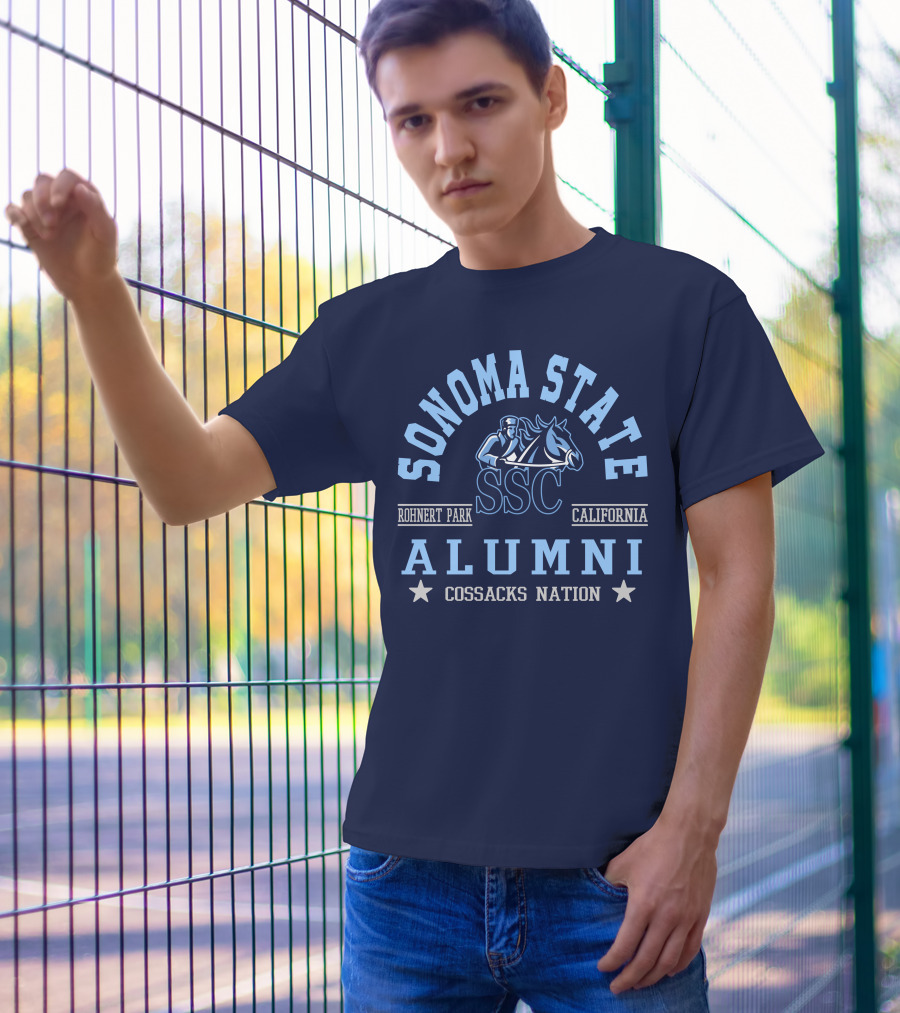 Sonoma State SSC Alumni Cossacks Nation Rohnert Park California T-Shirt