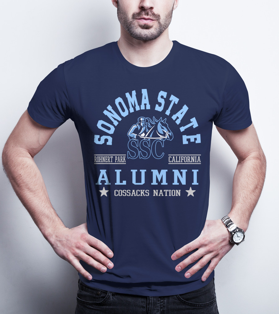 Sonoma State SSC Alumni Cossacks Nation Rohnert Park California T-Shirt
