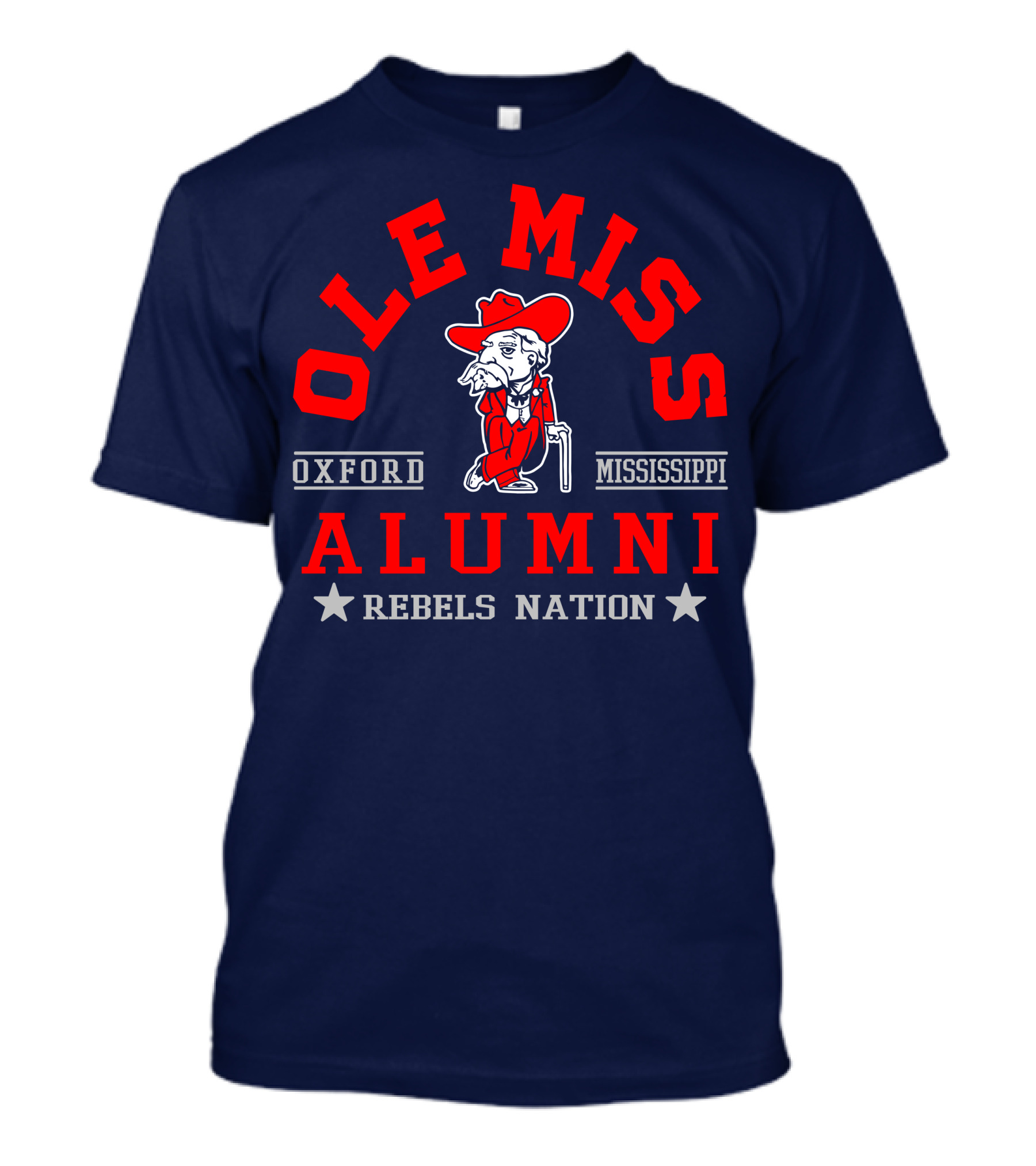 Ole Miss Rebels Alumni Oxford Mississippi Nation T-Shirt