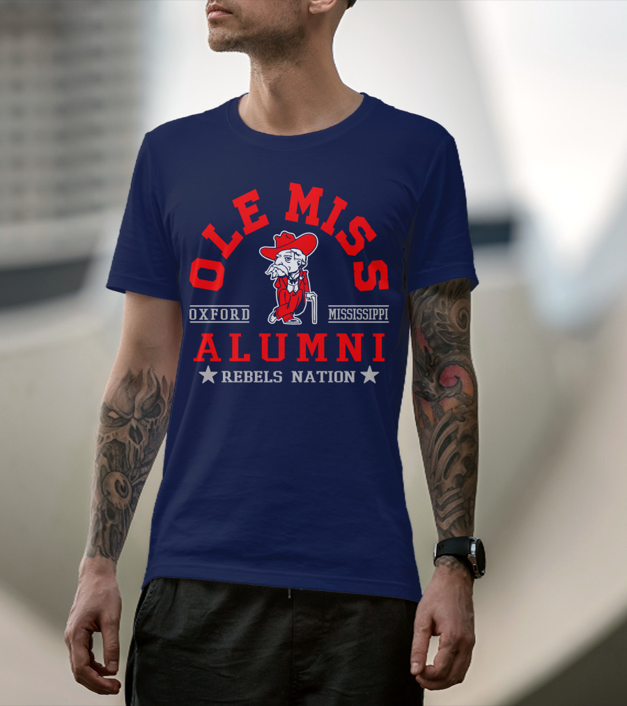 Ole Miss Rebels Alumni Oxford Mississippi Nation T-Shirt