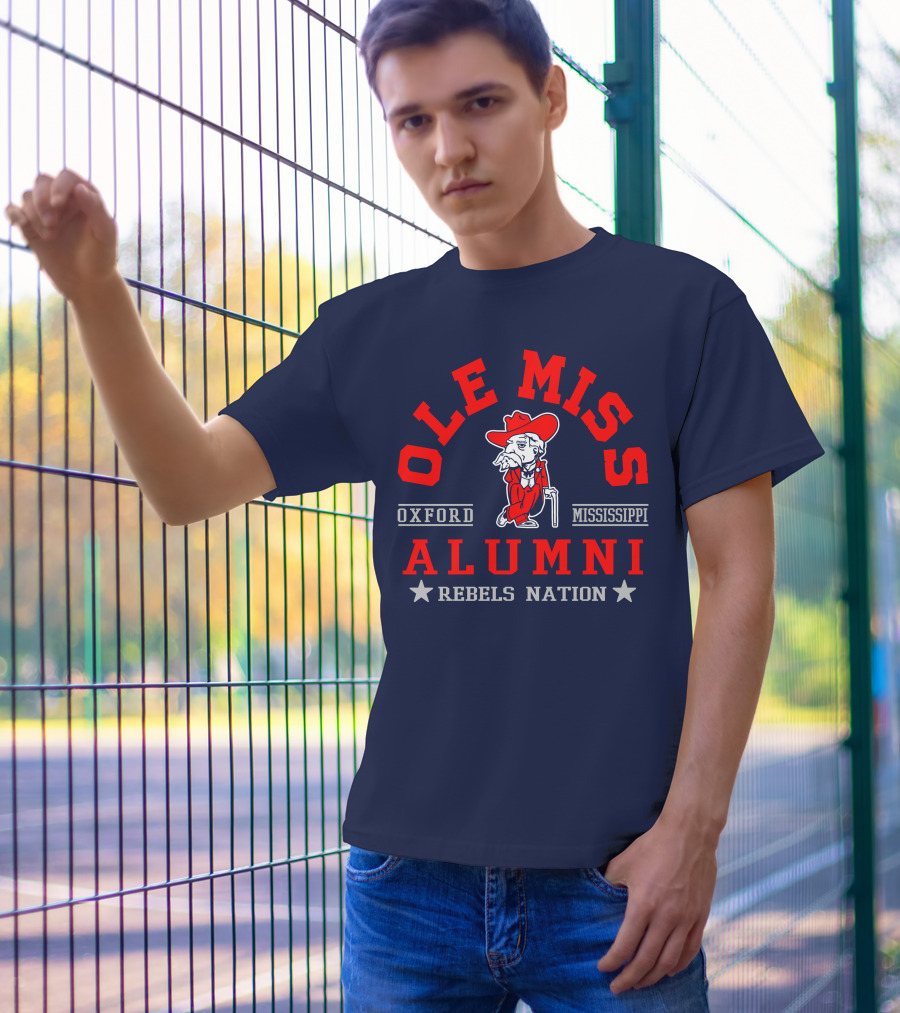 Ole Miss Rebels Alumni Oxford Mississippi Nation T-Shirt