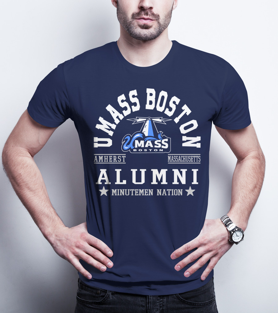 UMass Boston Alumni Amherst Massachusetts Minutemen Nation T-Shirt