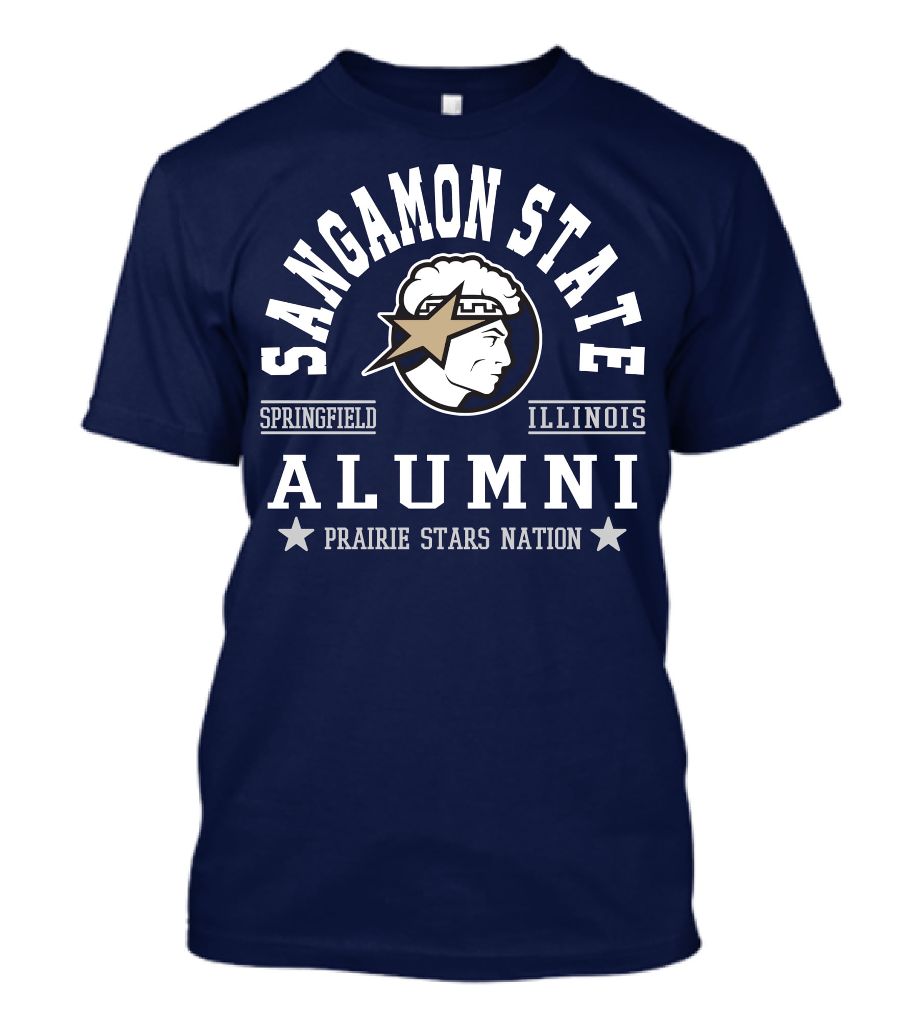 Sangamon State Springfield Illinois Alumni Prairie Stars Nation T-Shirt