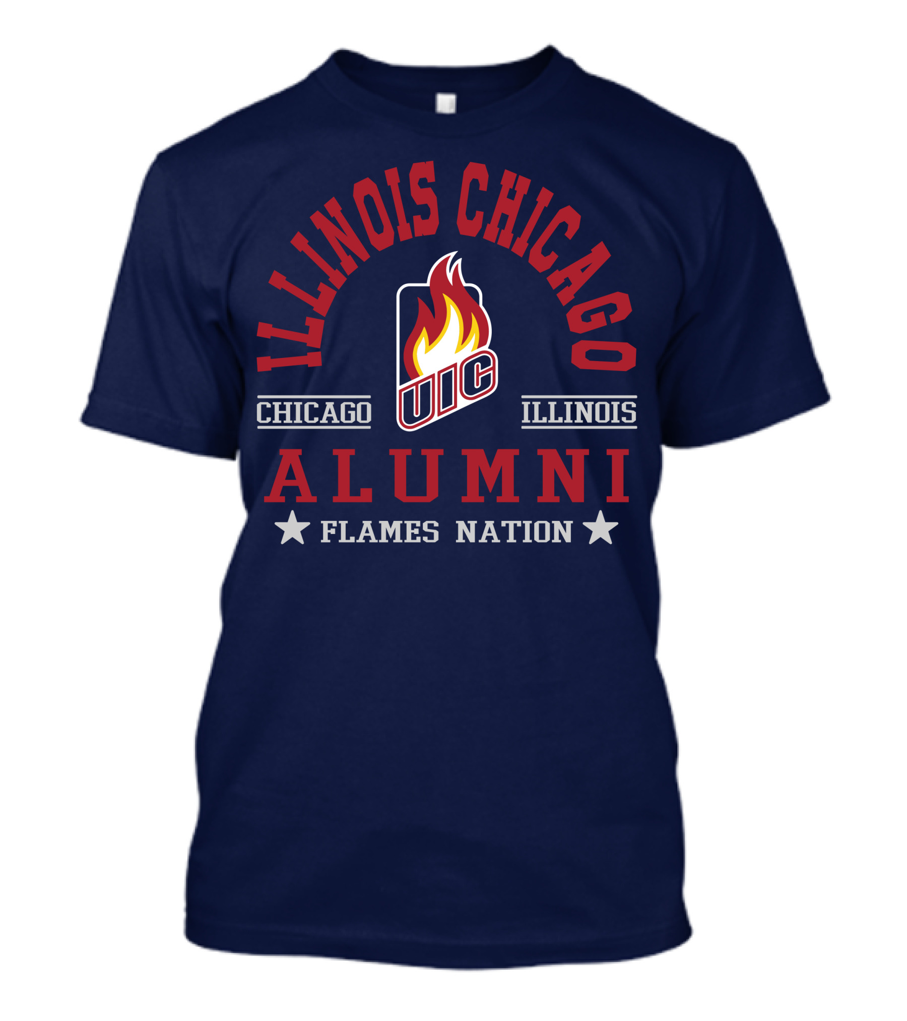 Illinois Chicago UIC Alumni Flames Nation T-Shirt