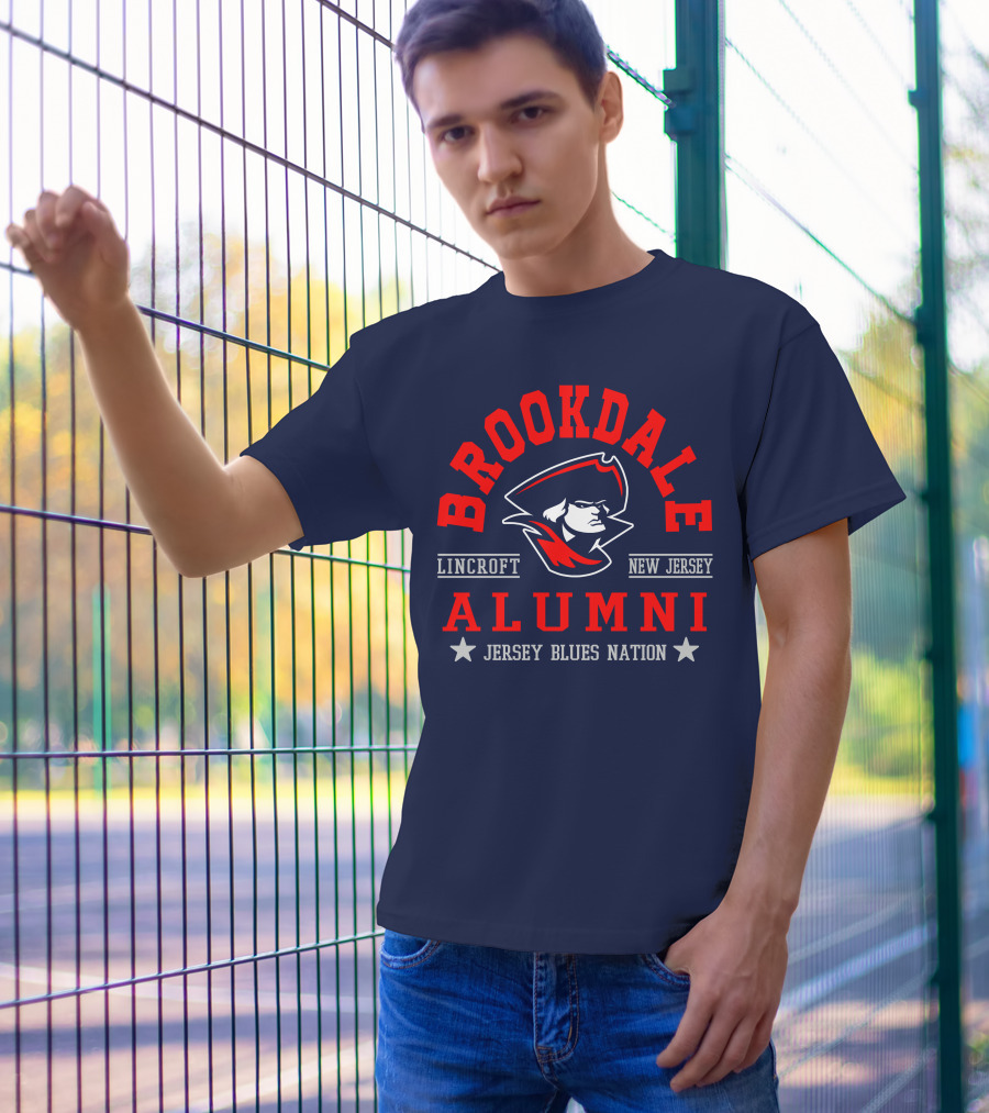 Brookdale Alumni Lincroft New Jersey Jersey Blues Nation T-Shirt