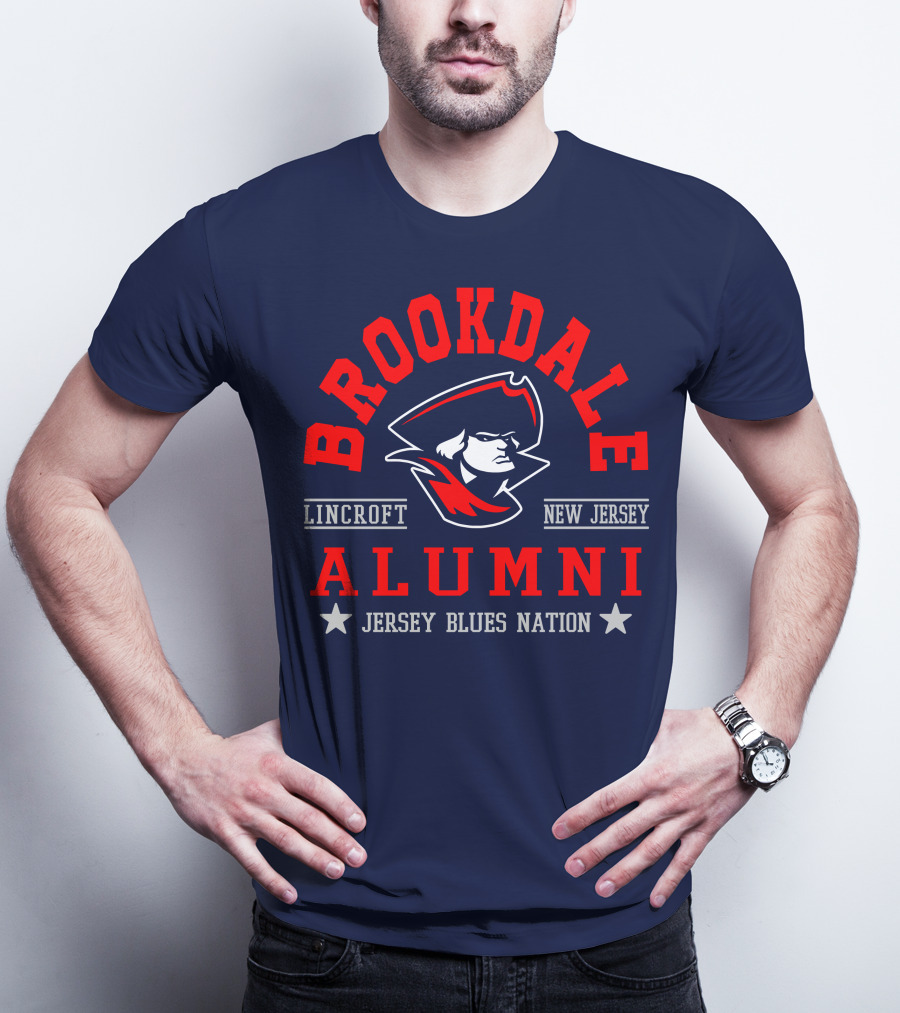 Brookdale Alumni Lincroft New Jersey Jersey Blues Nation T-Shirt