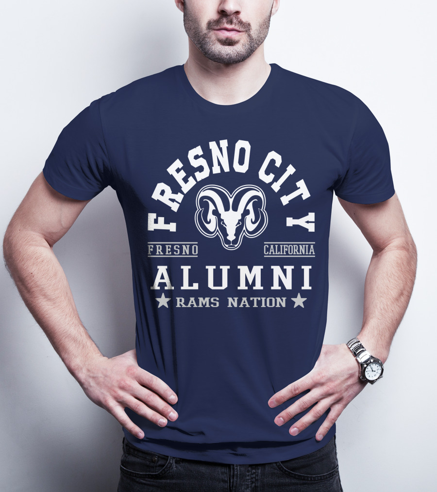 Fresno City California Alumni Rams Nation T-Shirt