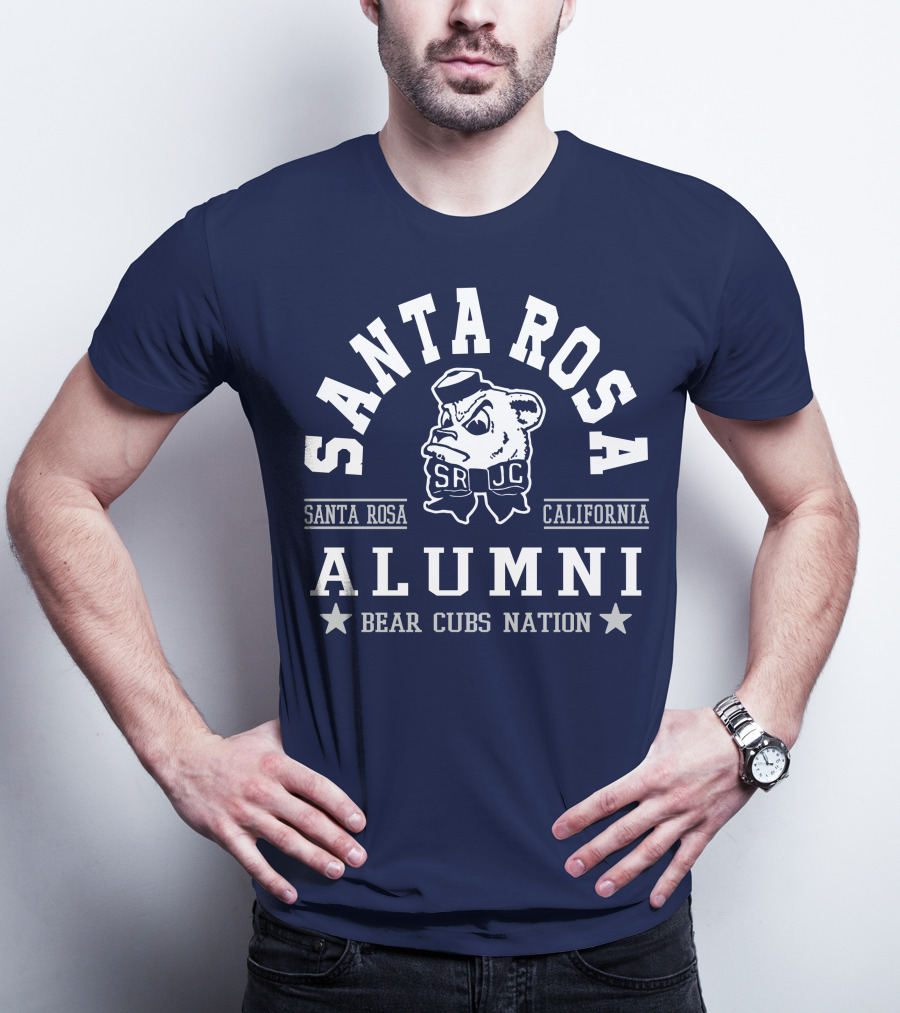 Santa Rosa Bear Cubs SRJC Alumni California Nation T-Shirt