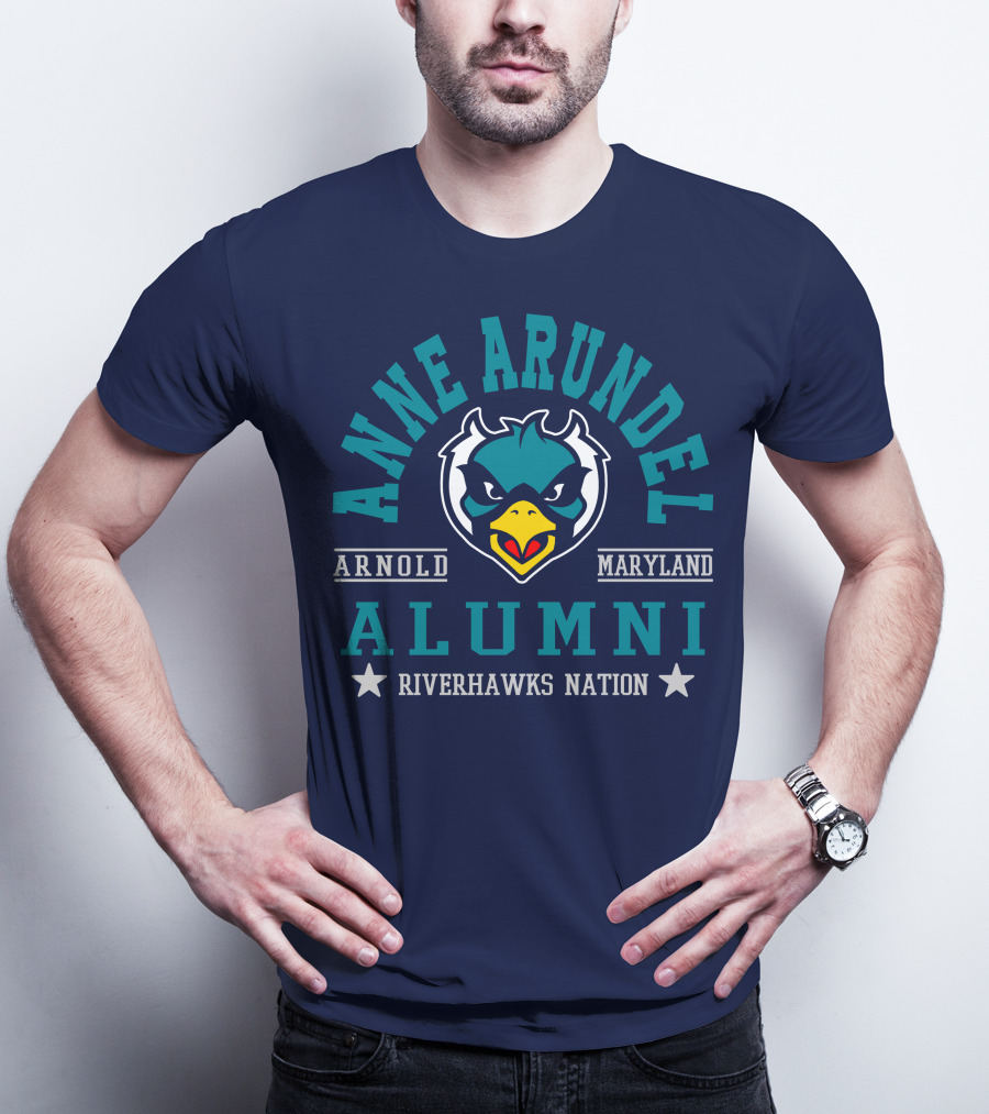 Anne Arundel Alumni Arnold Maryland Riverhawks Nation T-Shirt