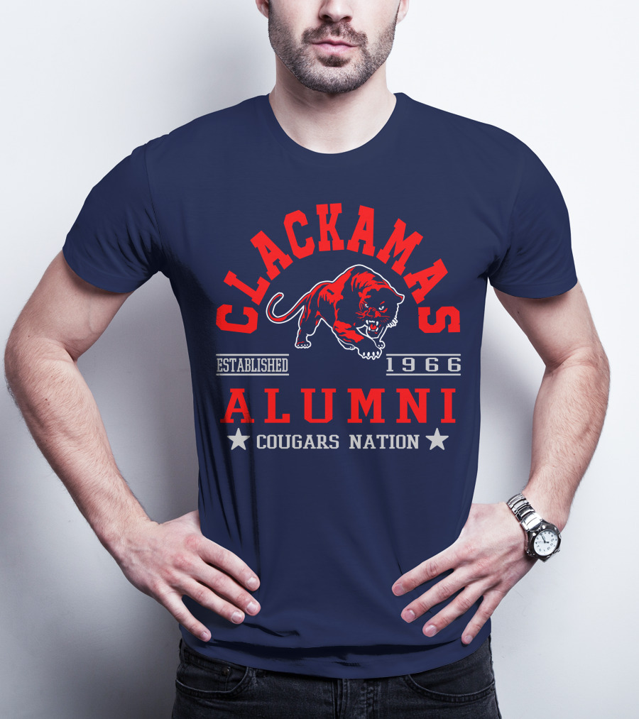 Clackamas Alumni Established 1966 Cougars Nation T-Shirt