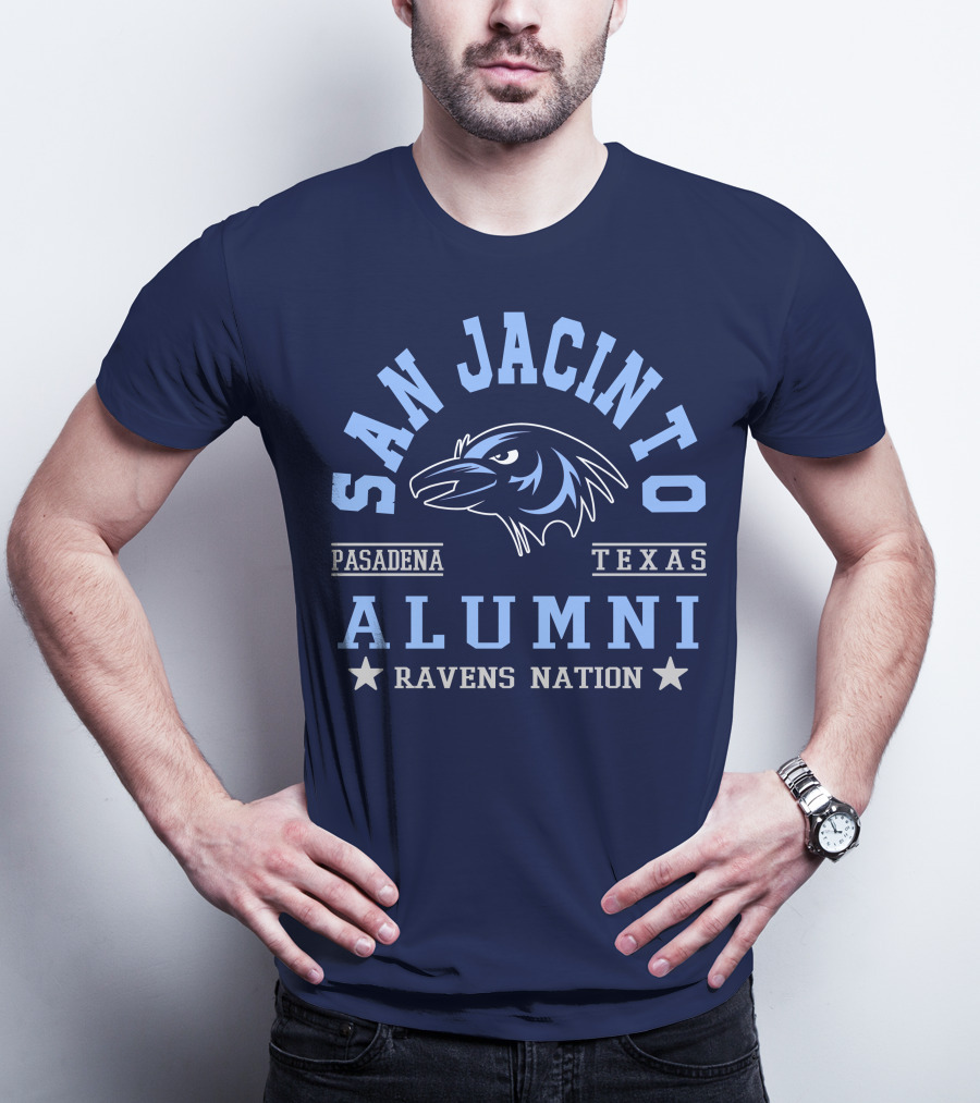 San Jacinto Pasadena Texas Alumni Ravens Nation T-Shirt