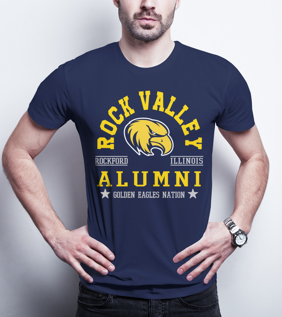 Rock Valley College Alumni Rockford Illinois Golden Eagles Nation T-Shirt