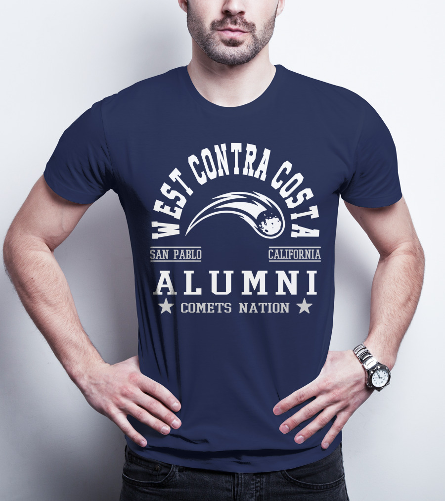West Contra Costa San Pablo California Alumni Comets Nation T-Shirt