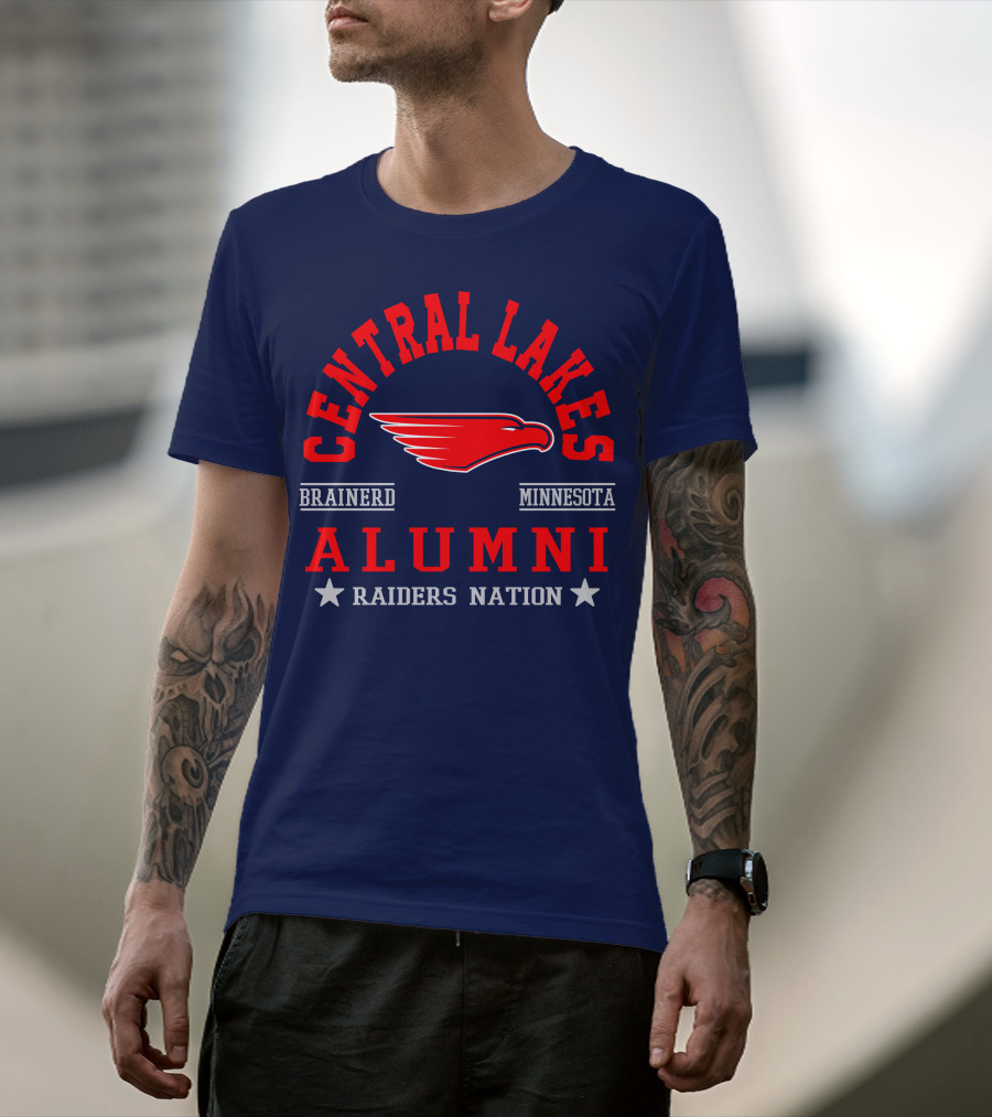 Central Lakes College Alumni Raiders Nation Brainerd Minnesota T-Shirt