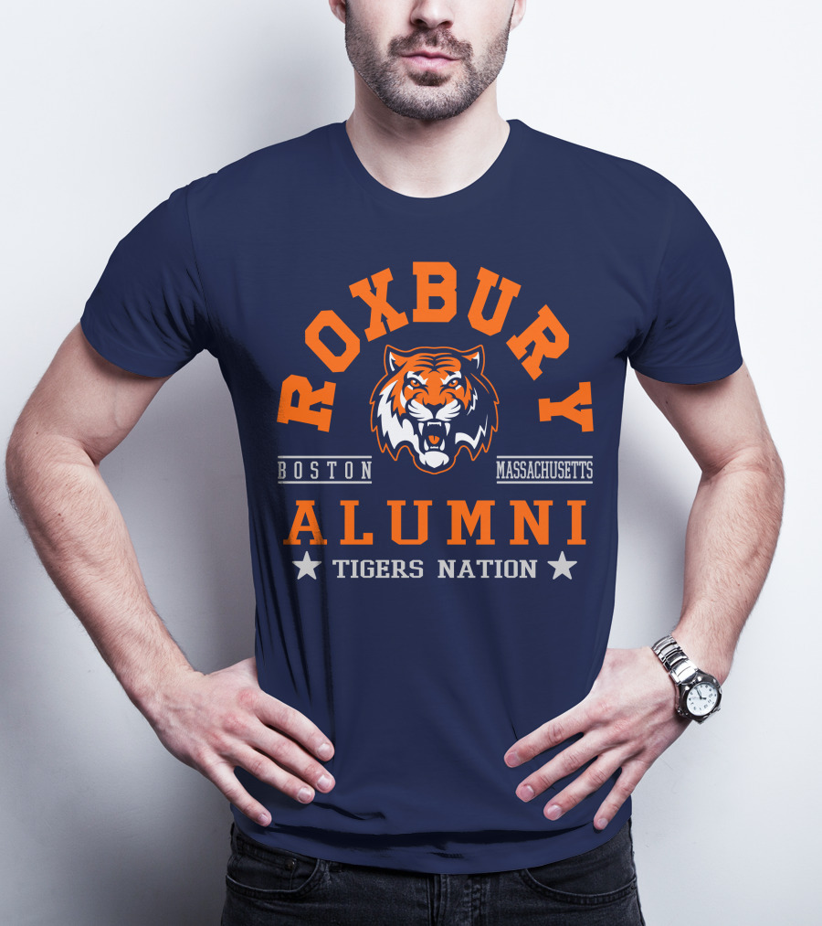 Roxbury Boston Massachusetts Alumni Tigers Nation T-Shirt