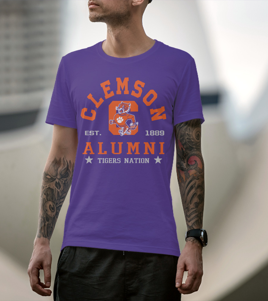 Clemson Alumni Tigers Nation Est. 1889 T-Shirt