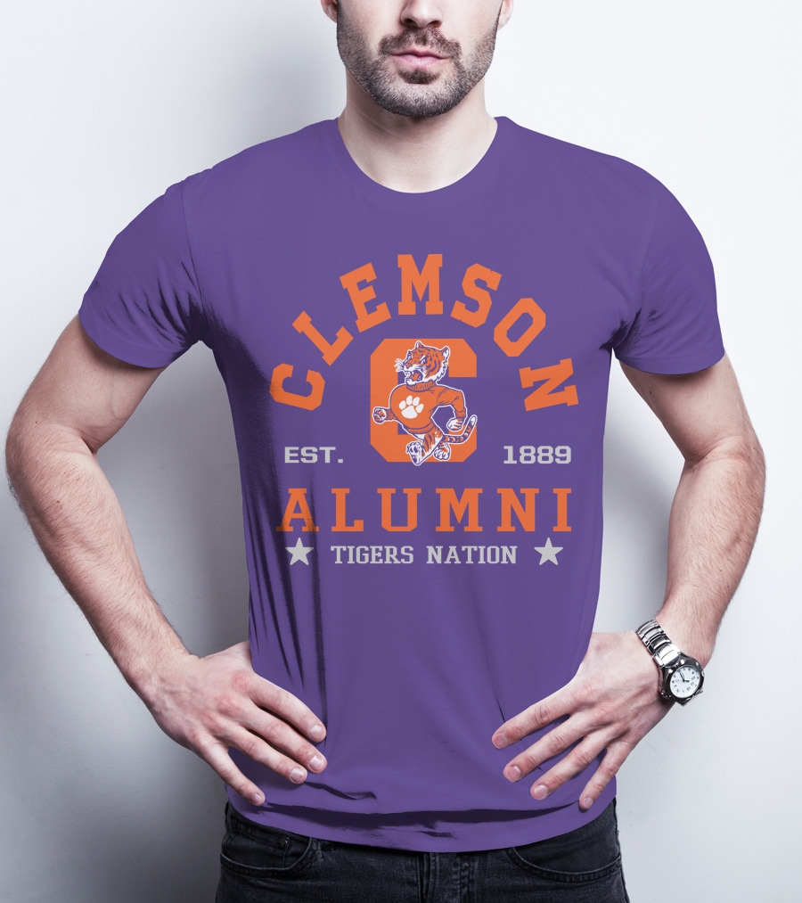 Clemson Alumni Tigers Nation Est. 1889 T-Shirt