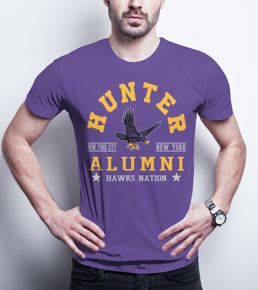 Hunter College New York City Hawks Alumni Nation T-Shirt