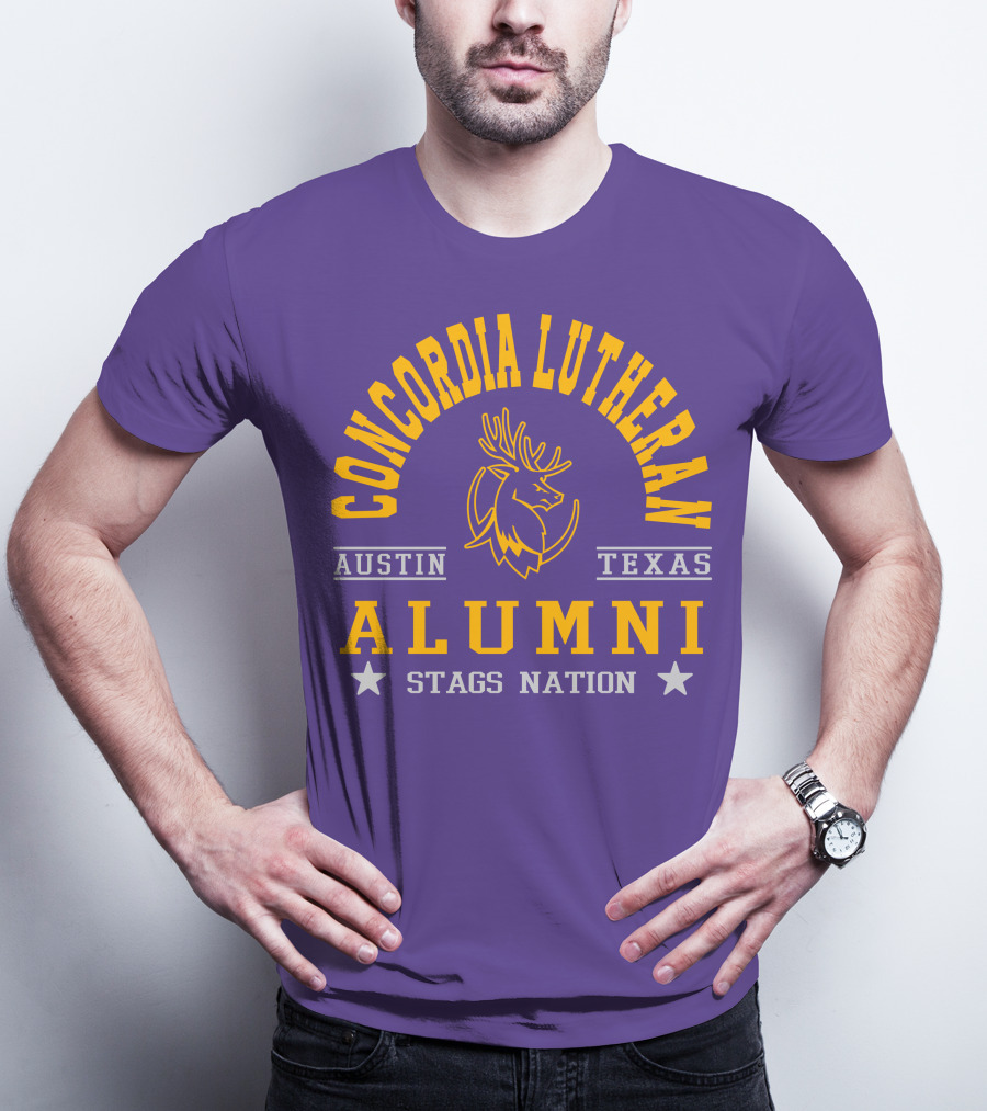 Concordia Lutheran Austin Texas Alumni Stags Nation T-Shirt