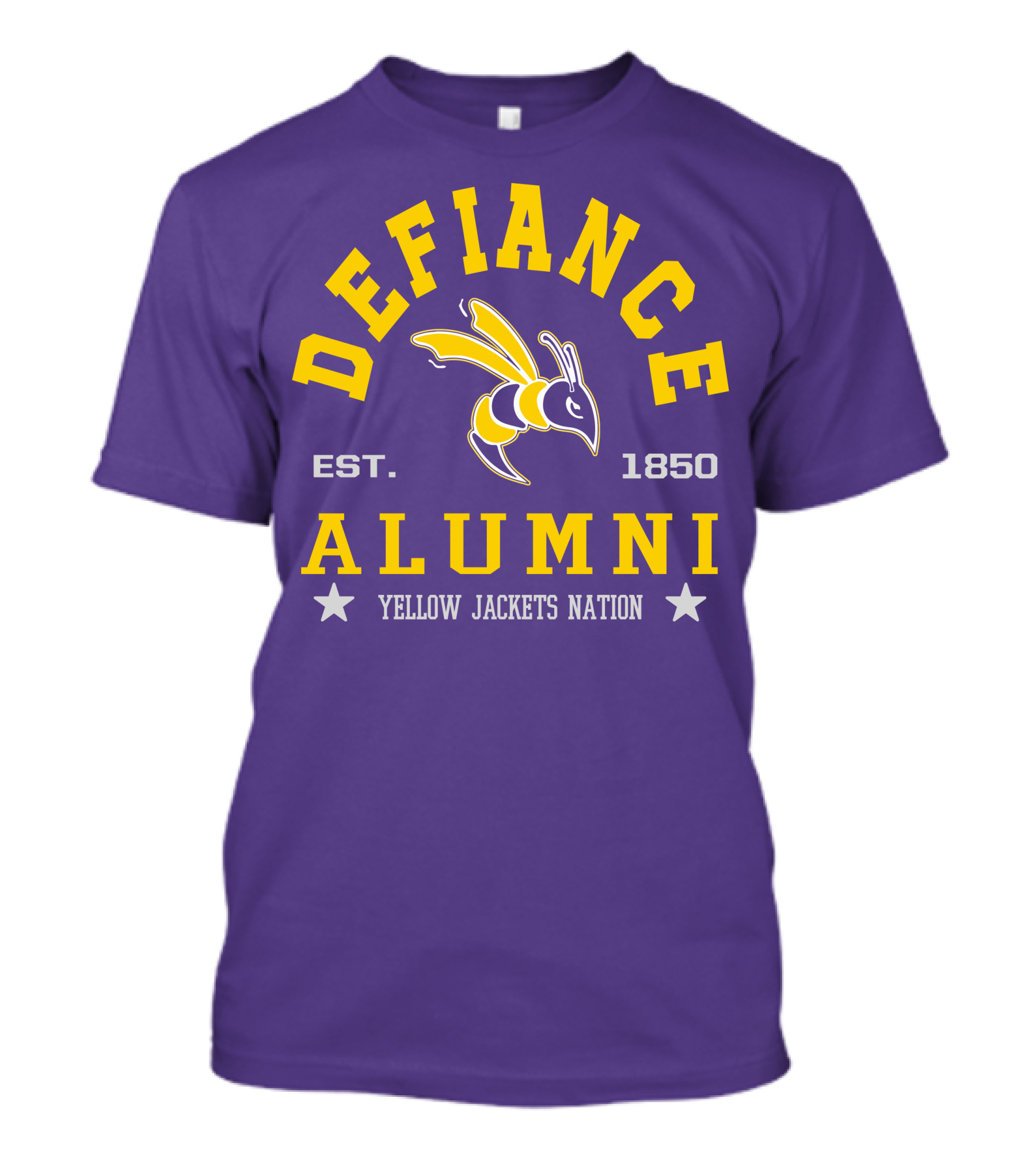 Defiance College Alumni Yellow Jackets Nation Est. 1850 T-Shirt