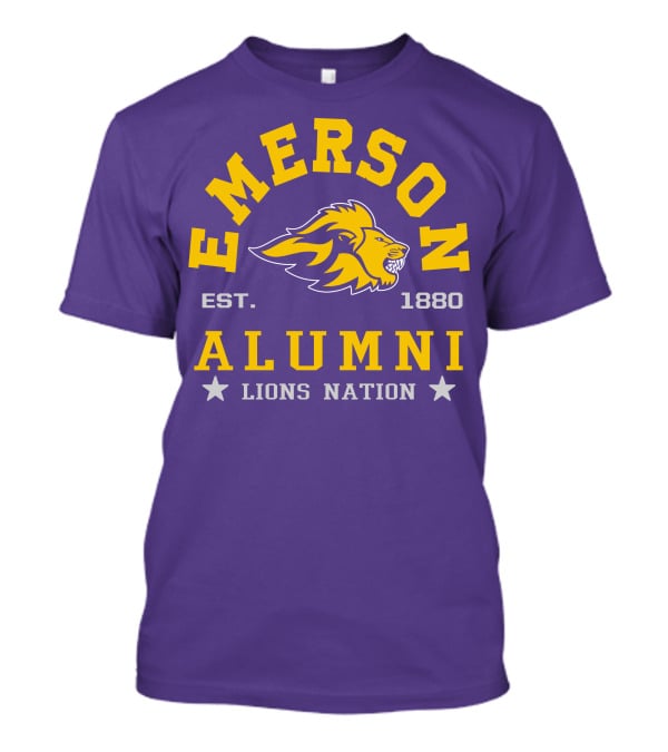 Emerson Alumni Lions Nation Est. 1880 T-Shirt