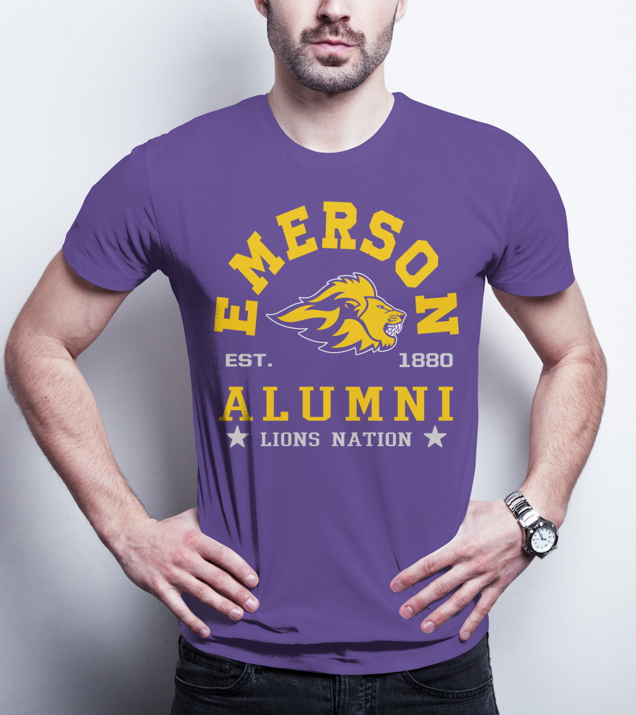 Emerson Alumni Lions Nation Est. 1880 T-Shirt