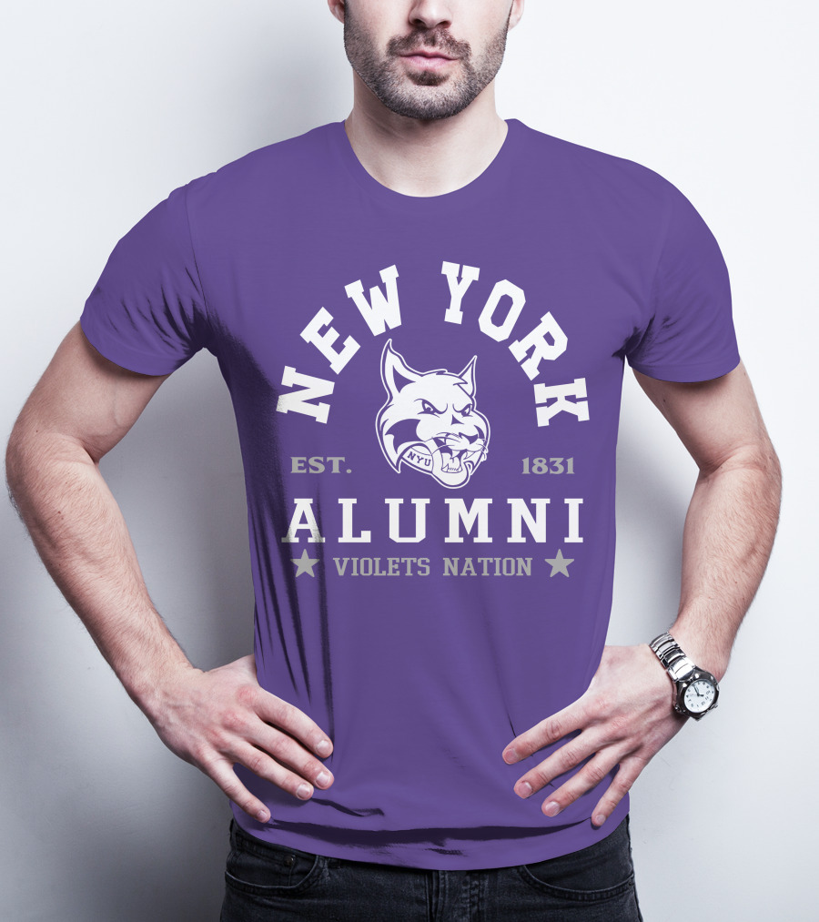 New York Alumni Violets Nation Est. 1831 NYU T-Shirt