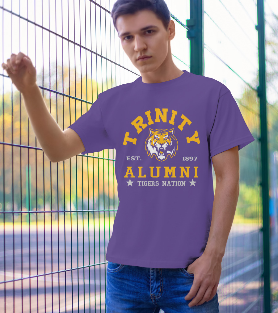 Trinity Alumni Tigers Nation Est. 1897 T-Shirt
