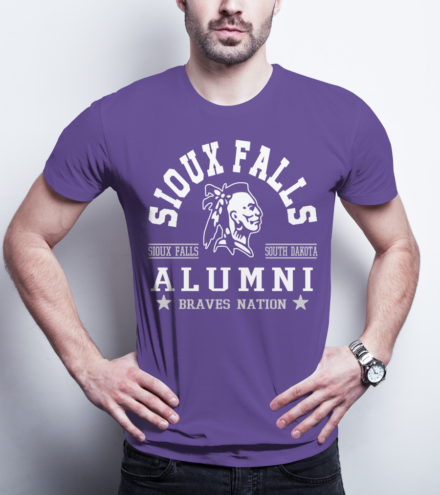 Sioux Falls South Dakota Alumni Braves Nation T-Shirt