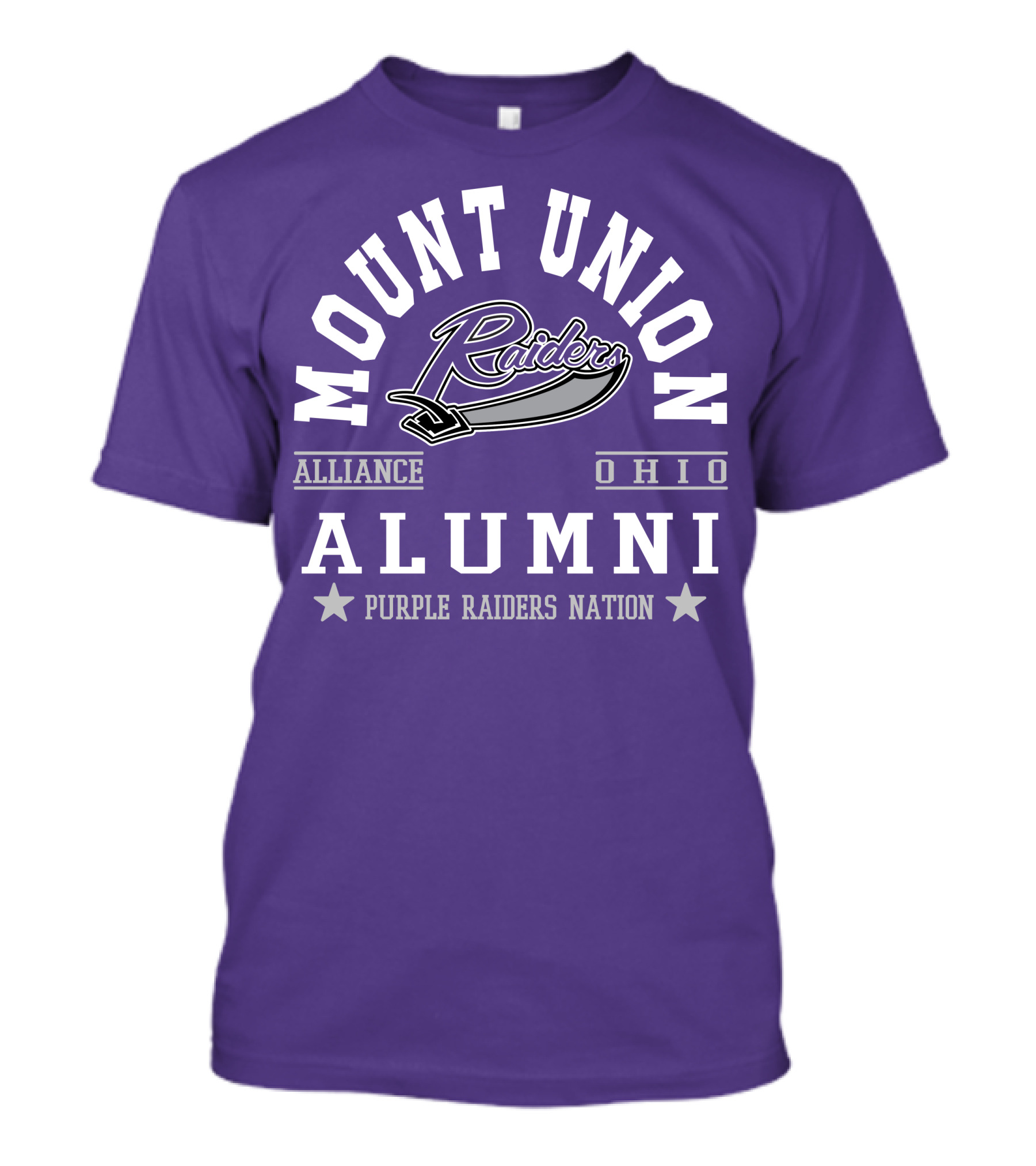 Mount Union Alliance Ohio Alumni Purple Raiders Nation T-Shirt