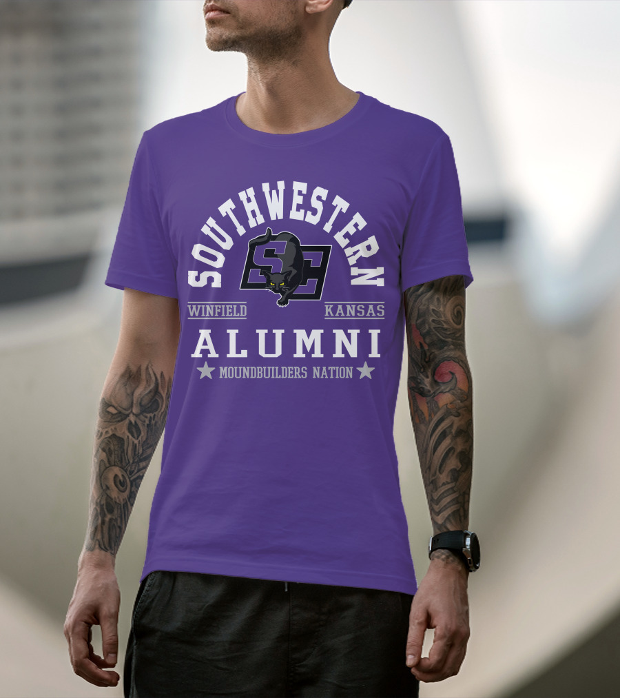Southwestern Winfield Kansas Alumni Moundbuilders Nation T-Shirt