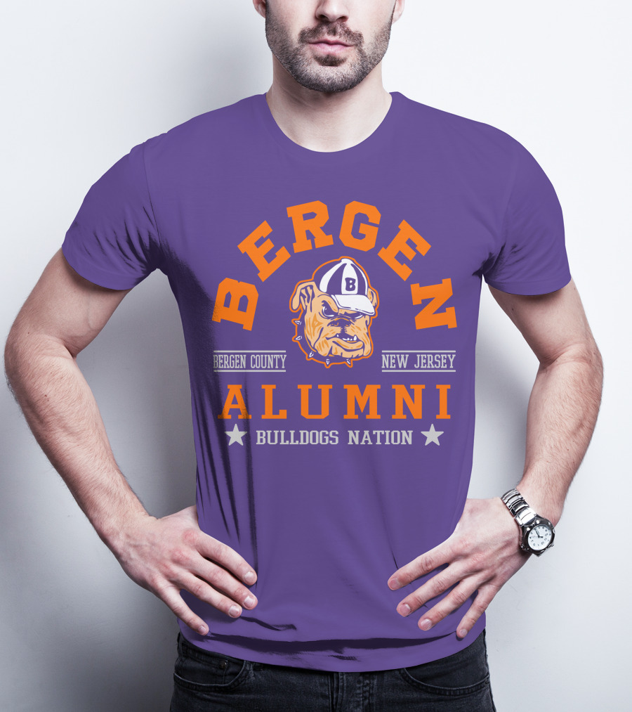 Bergen Alumni Bergen County New Jersey Bulldogs Nation T-Shirt
