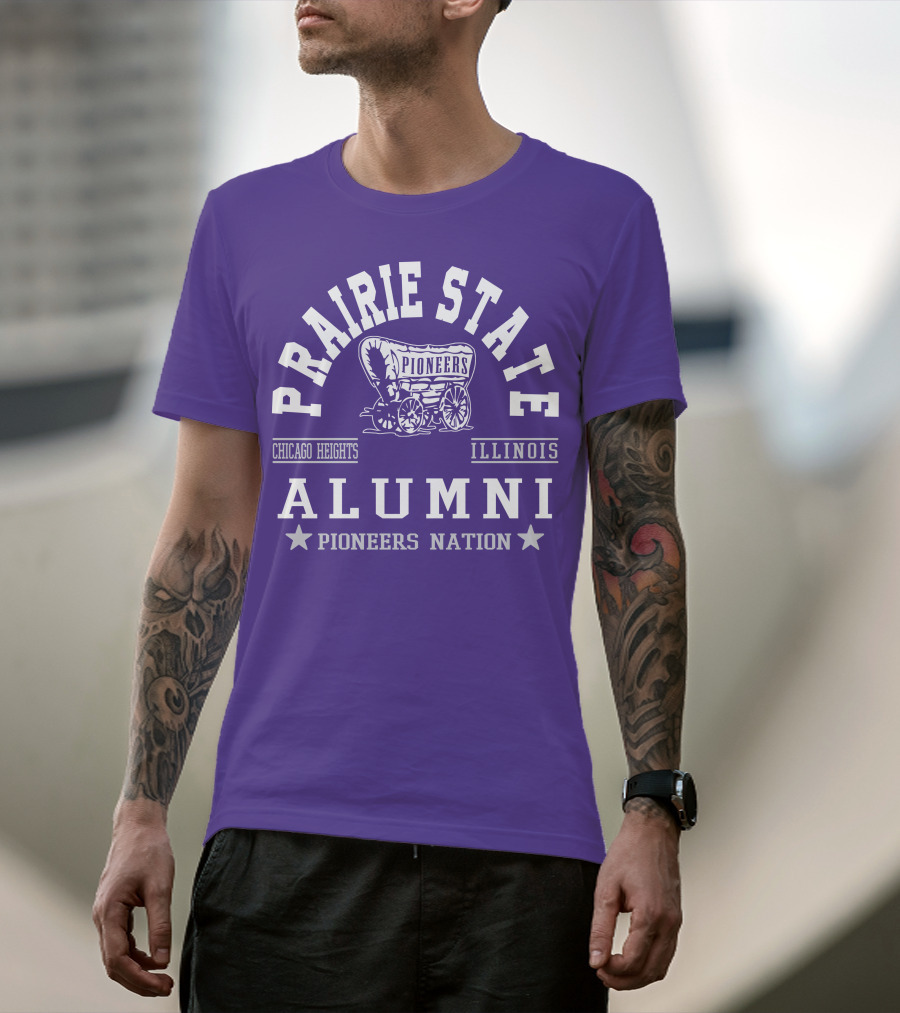 Prairie State Pioneers Alumni Chicago Heights Illinois Pioneers Nation T-Shirt