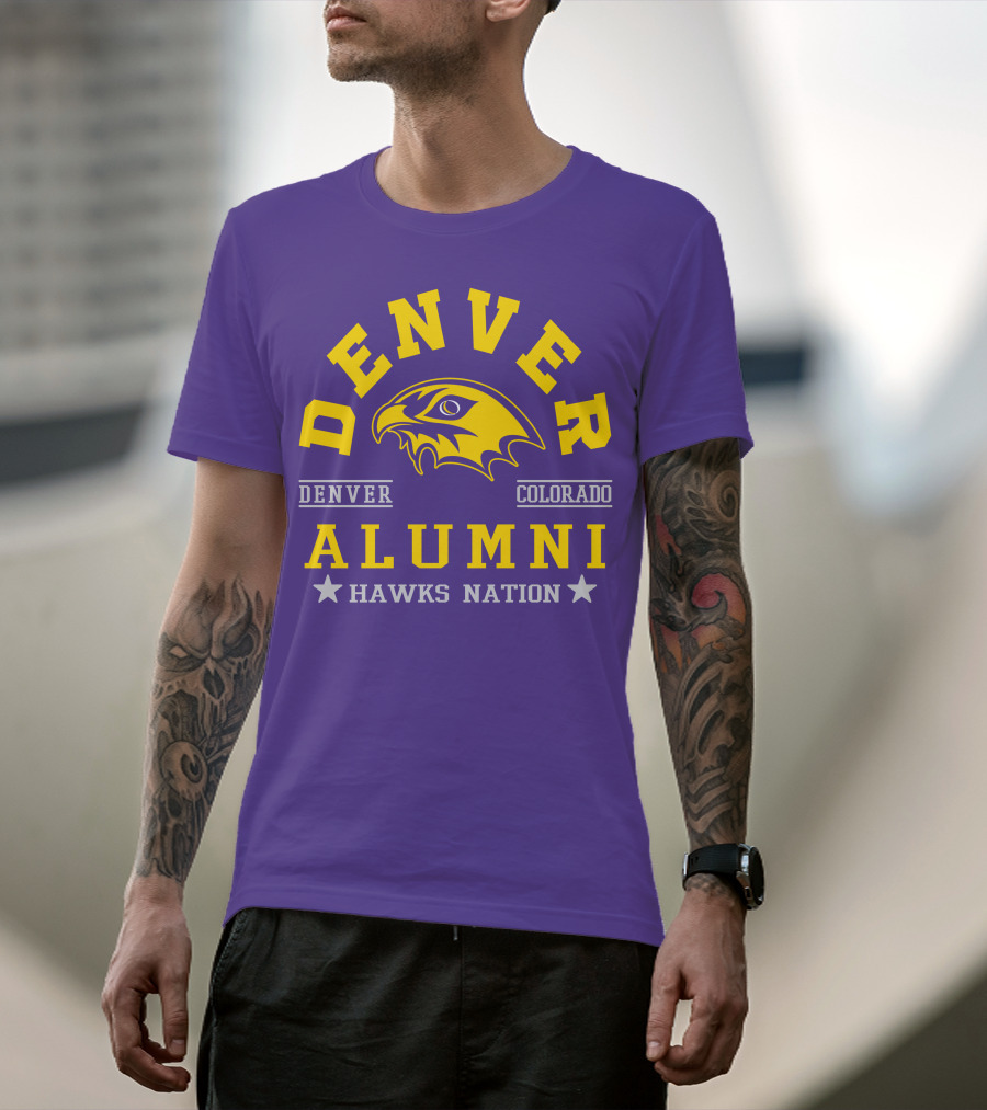 Denver Colorado Alumni Hawks Nation T-Shirt