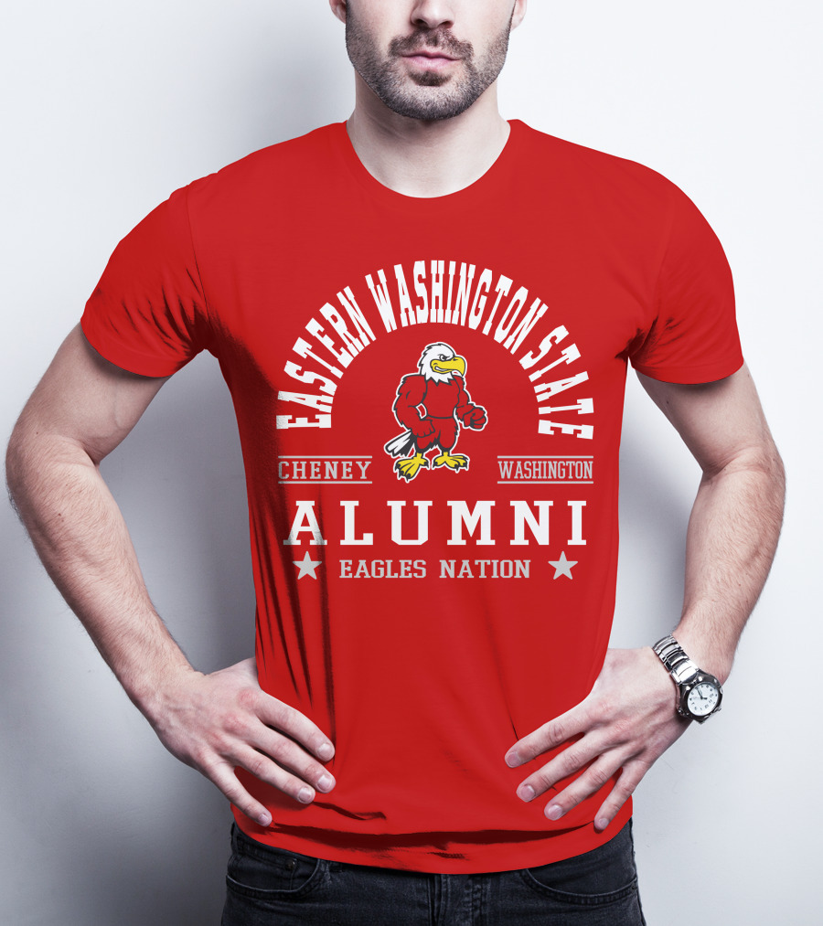 Eastern Washington State Cheney Alumni Eagles Nation T-Shirt